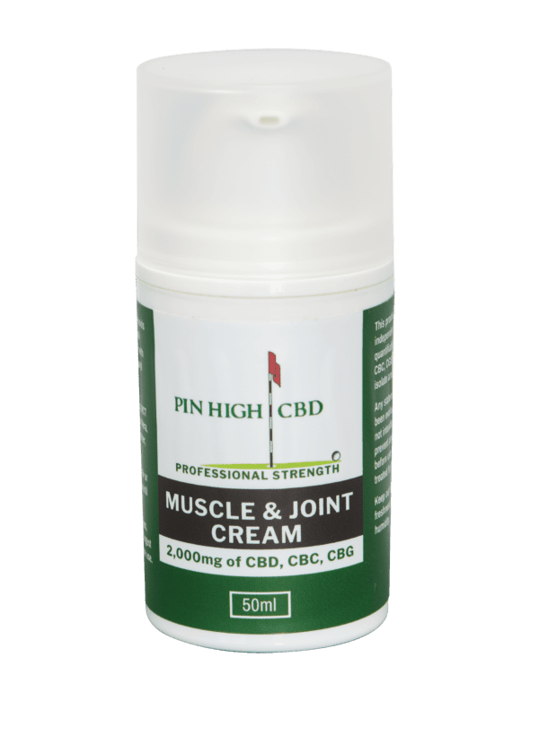 CBD Muscle and Joint Cream 2000 mg Pump – Pin High CBD